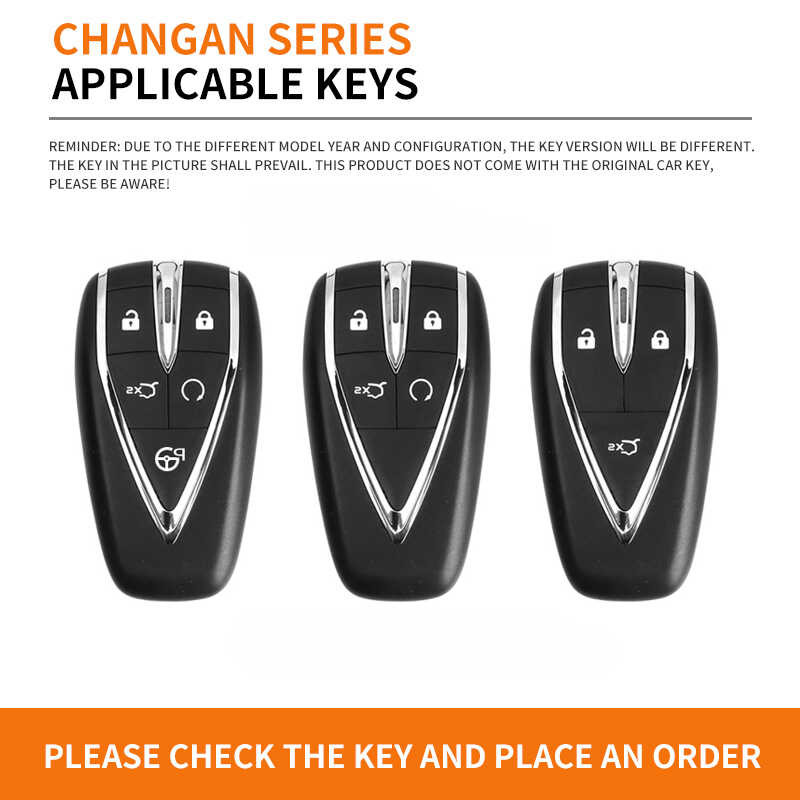 Key Car Case Shell Auto Emblem Keychain Ring Para Sa Changan Cs75 Plus ...