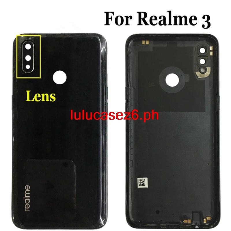 che- Glass For Oppo Realme 3 Pro Back Housing Back Cover With Camera ...