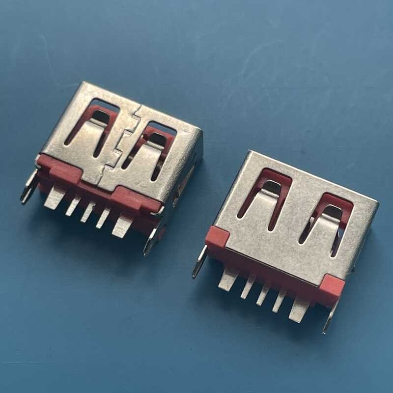 Fast charging USB 5PIN female socket vertical straight insertion flat ...