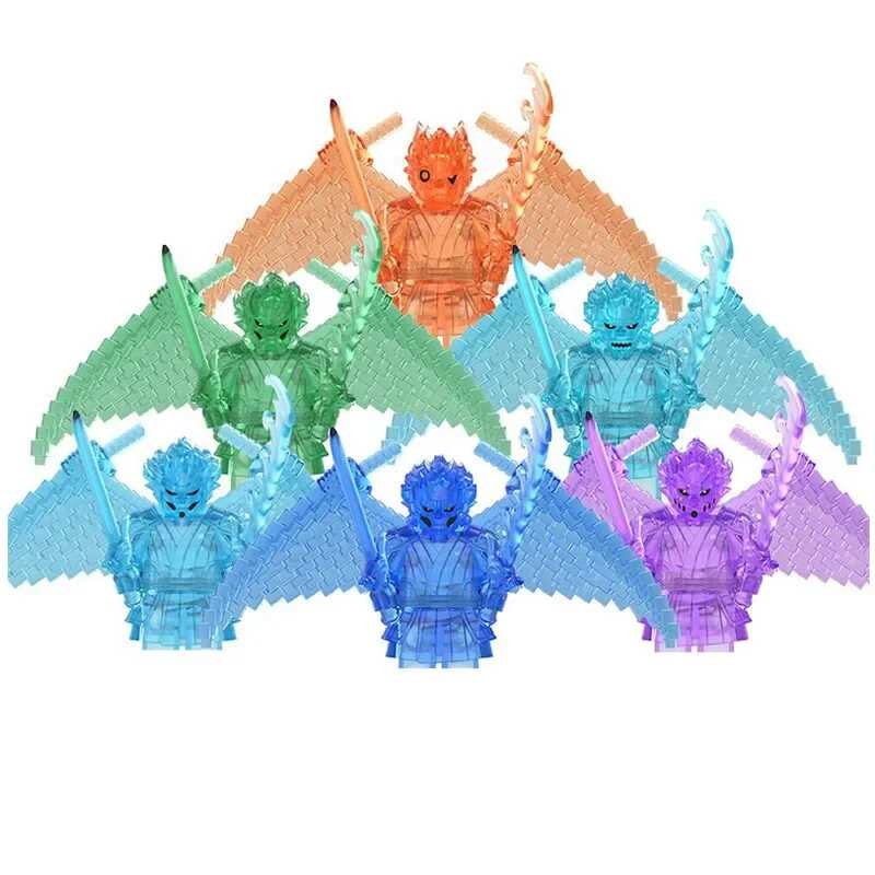 New Ninja ∫ 3 Mini Action Figures Susanoo Set With Motorcycle Fighter ...