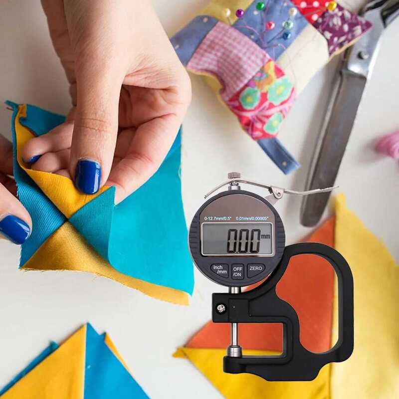 3 0-12.7Mm Digital Thickness Gauge LCD Display Plastic Micrometer ...