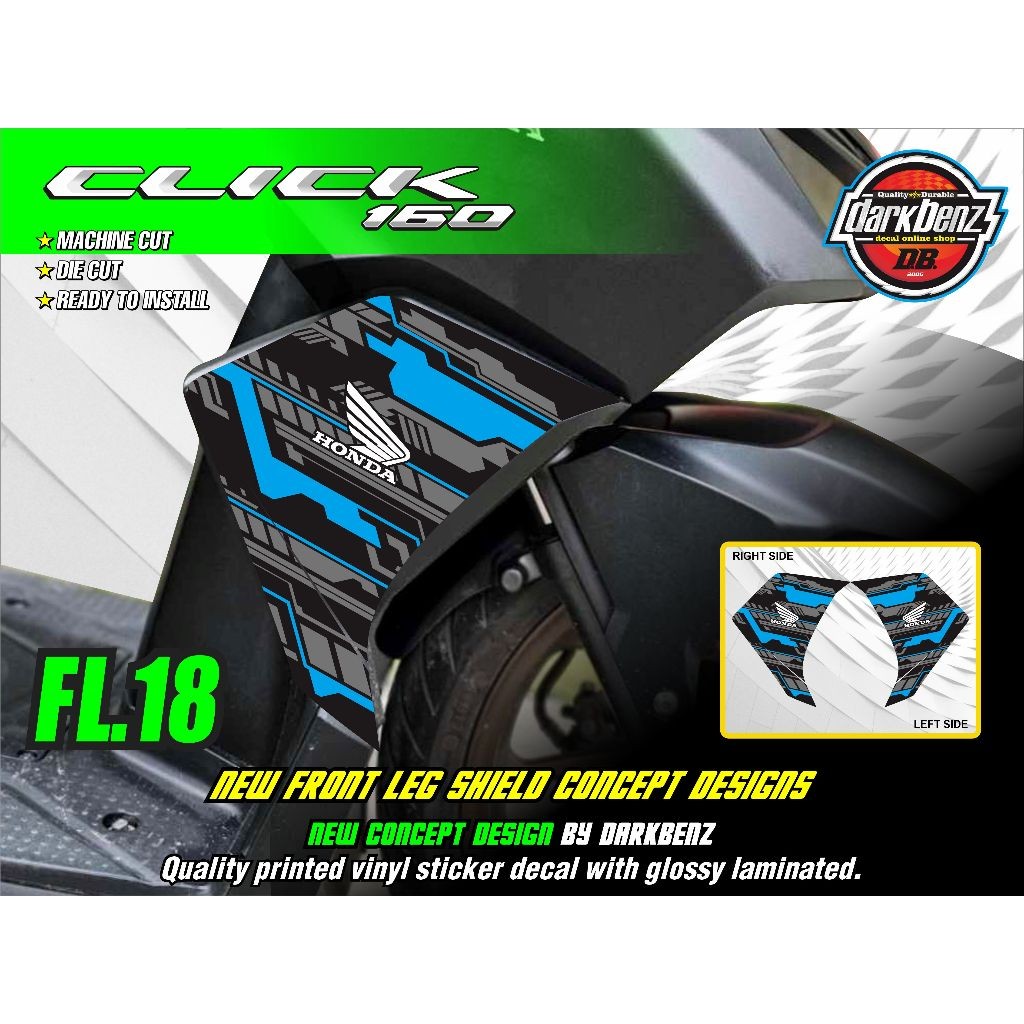 Honda Click 160 New Concept Quality Printed Sticker Decal | custom made ...