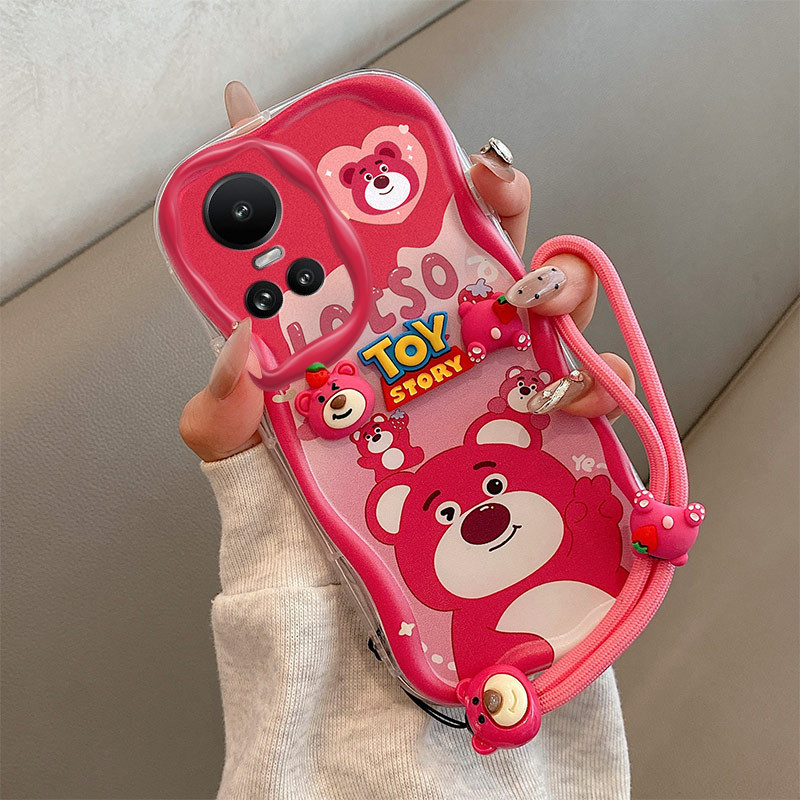 Clear 3D Cream Wave Phone Case for OPPO Reno 10 / Reno 10 Pro 5G ...