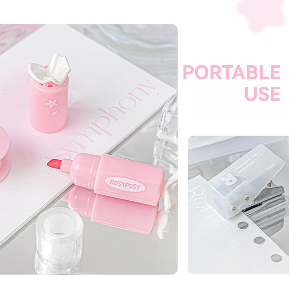 7IN1 Mini Stapler Staple Punch Hole Tape Machine Set Kids Stationery ...