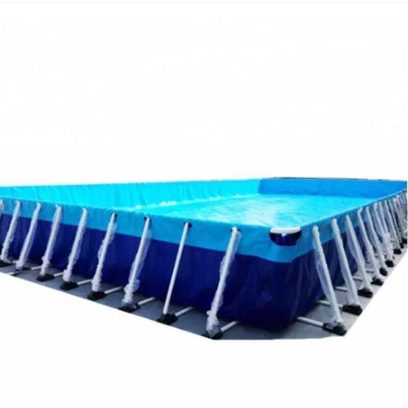 Portable Commercial Metal Frame Steel Removable Swimming Iatable Above ...