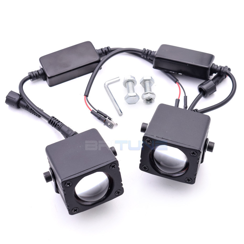 Britune Motorcycle Mini Driving Light High Beam Projector Lens ...