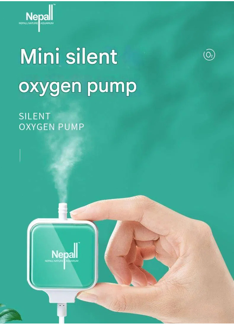 Nepall Mini Fish Tank Oxygen Pump Ultra-quiet Small Household Mini ...