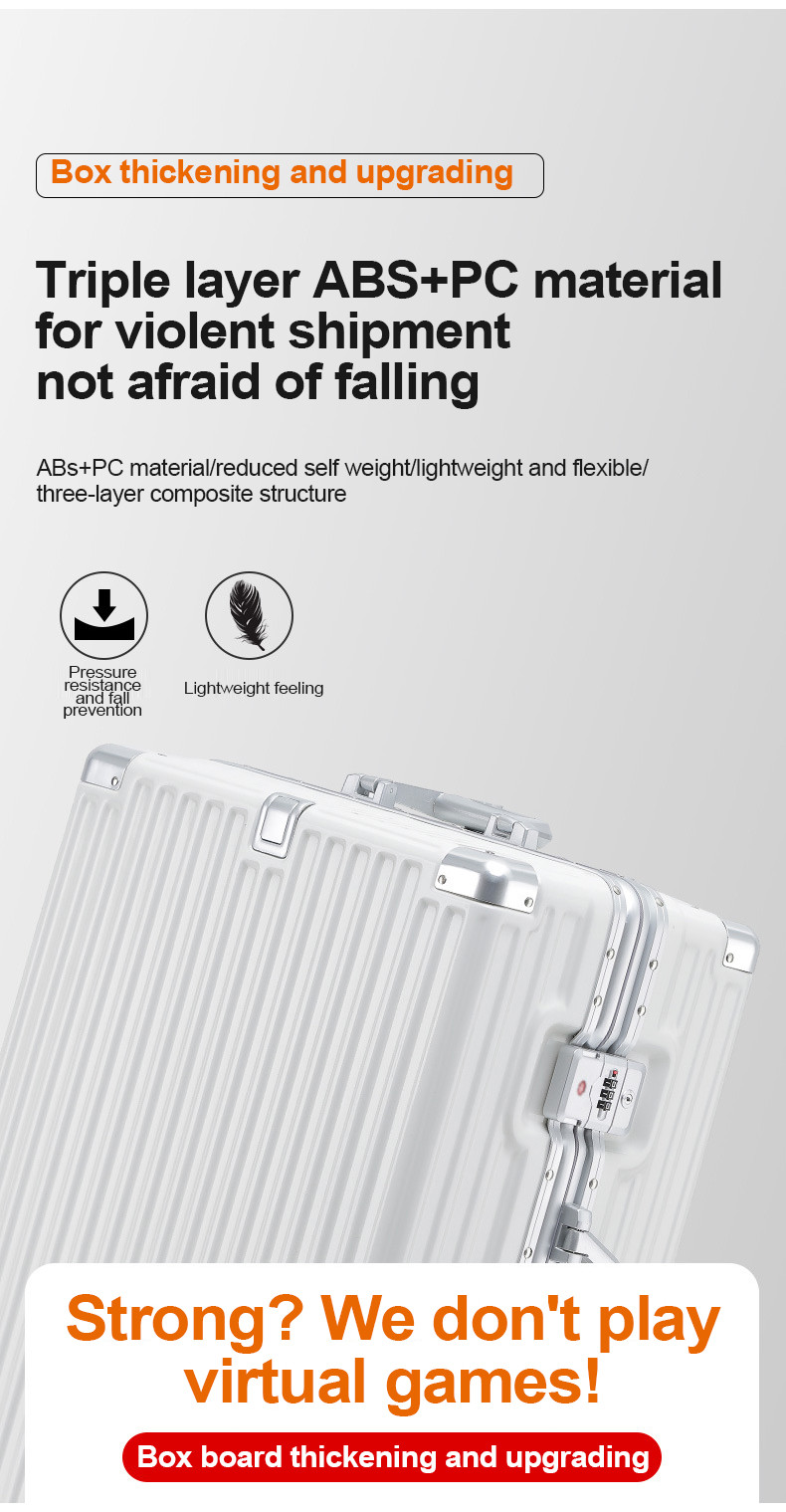 Aluminum multi-purpose suitcase with charging, lock, cup holder ...