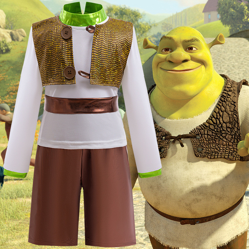Monster Cosplay Costume Boys Halloween Carnival Party Shrek Clothing ...
