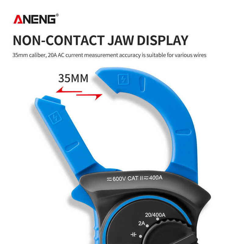 LY ANENG St201 Digital Professional Multimeter Clamp Ammeter Transistor ...