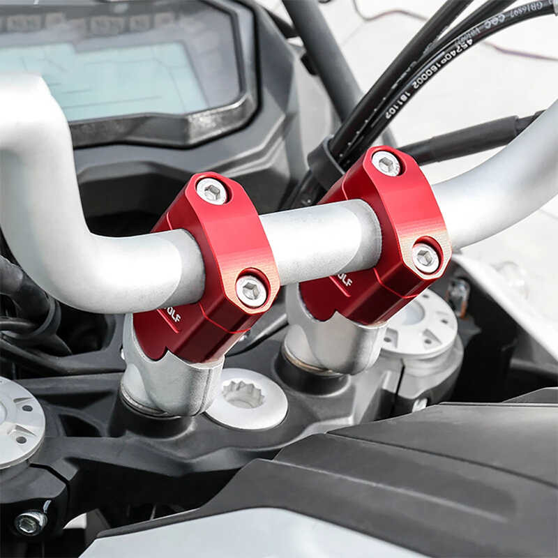 Kulay 3 Motorcycle Handlebar Heighting Riser Bar Clamp Mount Fits Para ...