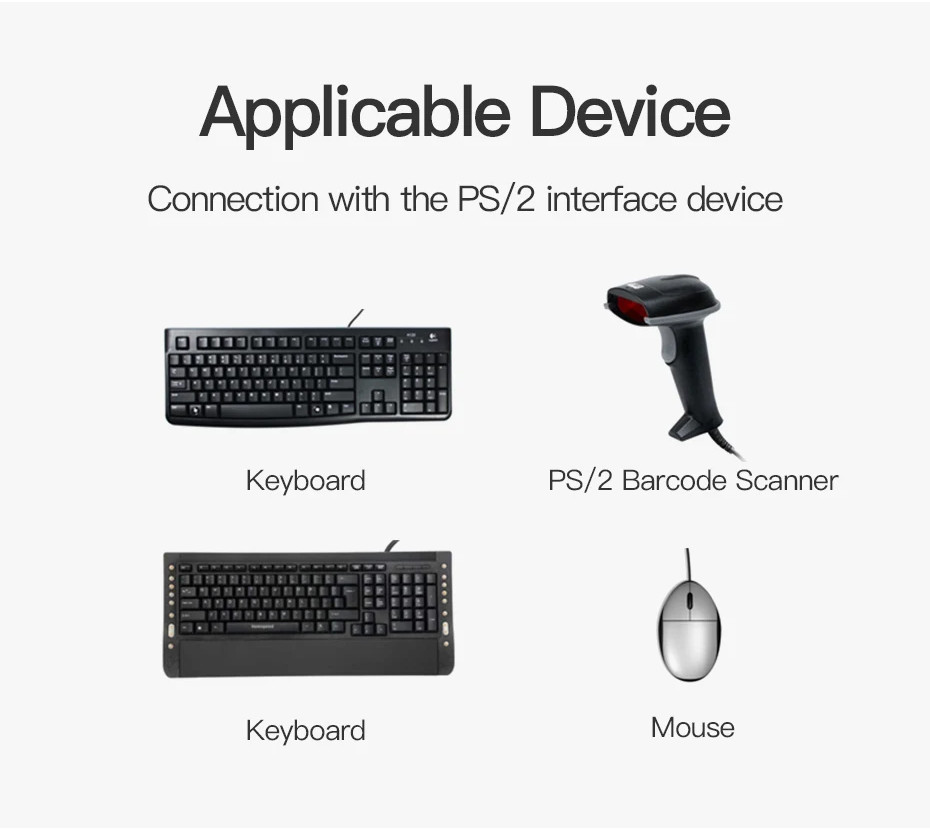 Vention USB to PS2 Converter Cable USB Male to PS/2 Female Adapter USB ...