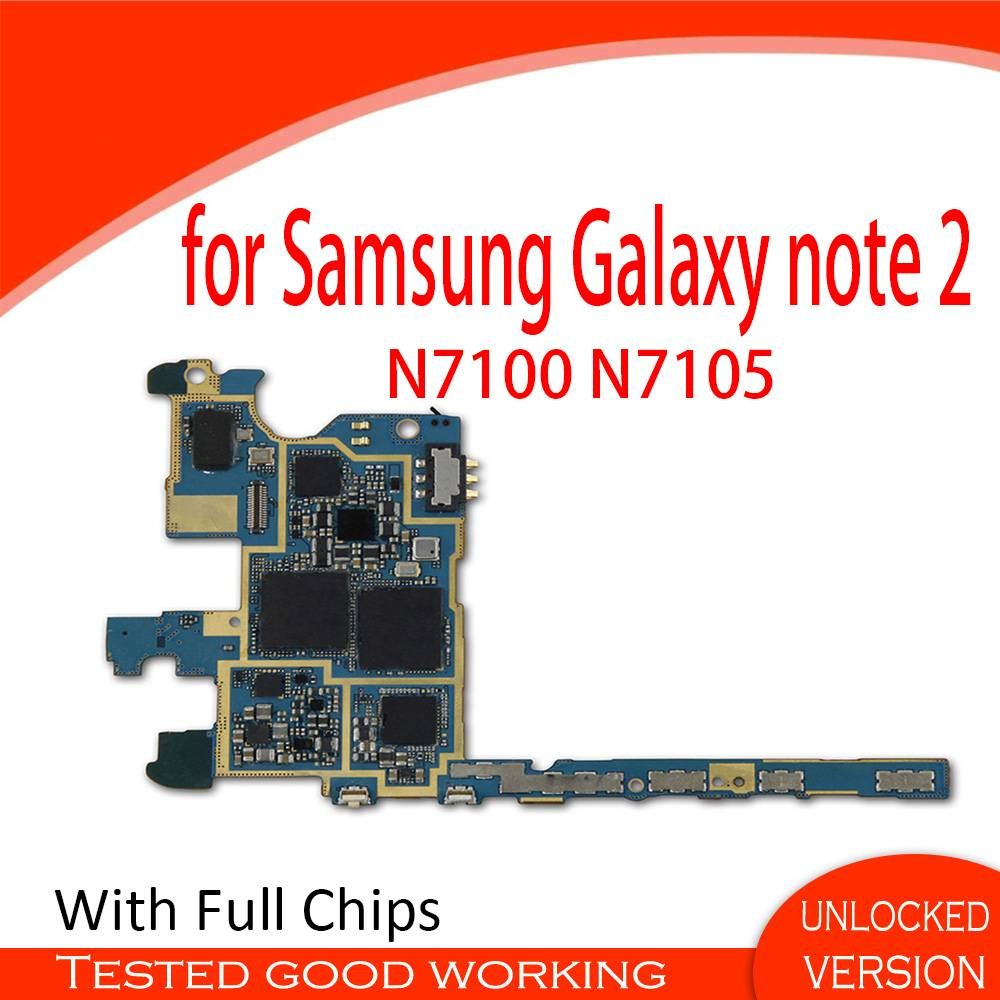 in stock Original Unlocked Motherboard for Samsung Galaxy Note 2 N7100 ...