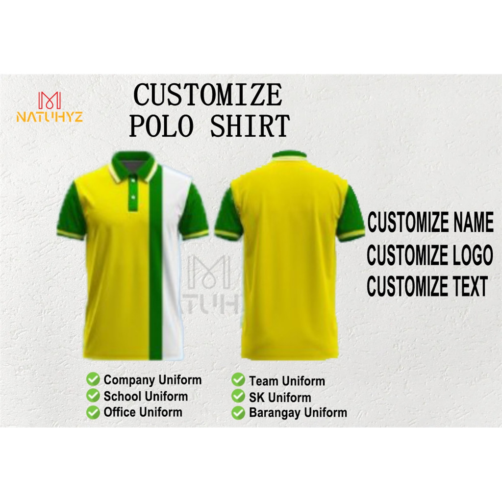 （customizable logo）Green Full Sublimation company school office sport ...