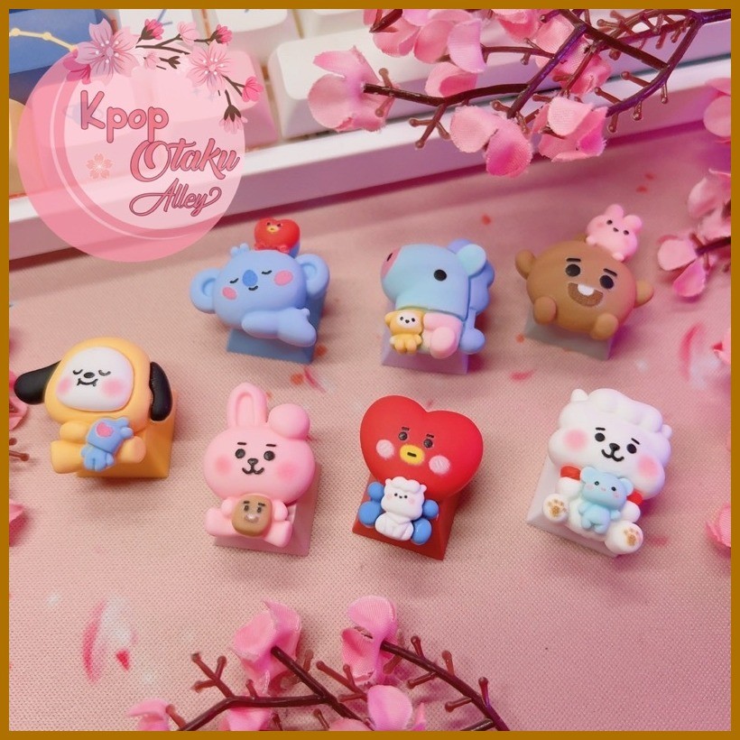BT21 Flat Artisan Keycap | Kpop Otaku Alley Keycaps | Shopee Philippines