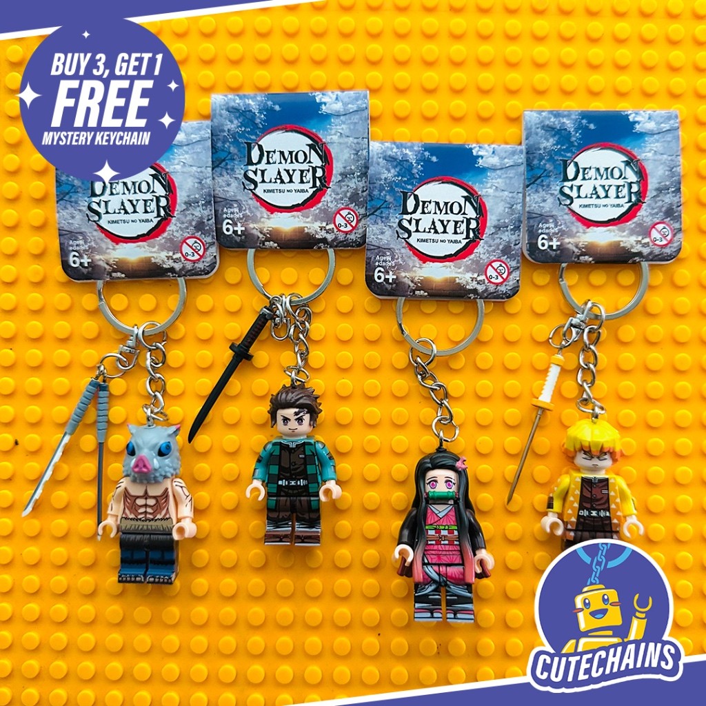 PROMO] Demon Slayer Tanjiro Nezuko Zenitsu Doma Kokushibo Custom Brick ...