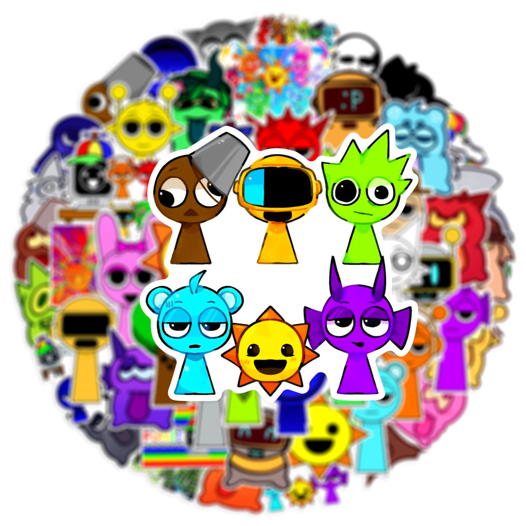 50pcs/Set Sprunki Incredibox Stickers For Kids Gifts | Shopee Philippines