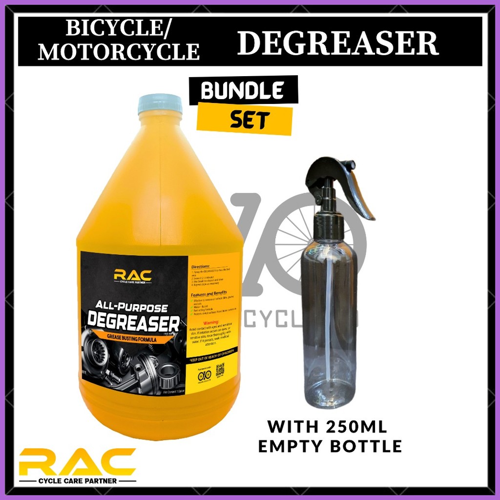 RAC Bike/Motorcycle 1Gallon All Purpose Degreaser w/ Free 250ml Trigeer ...