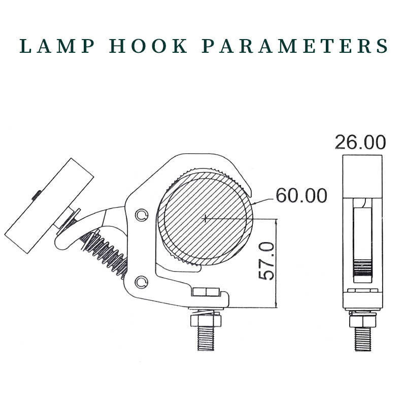 Truss LED Par Beam Light Hooks Aluminum Stage Lights Hook Club Hanging ...