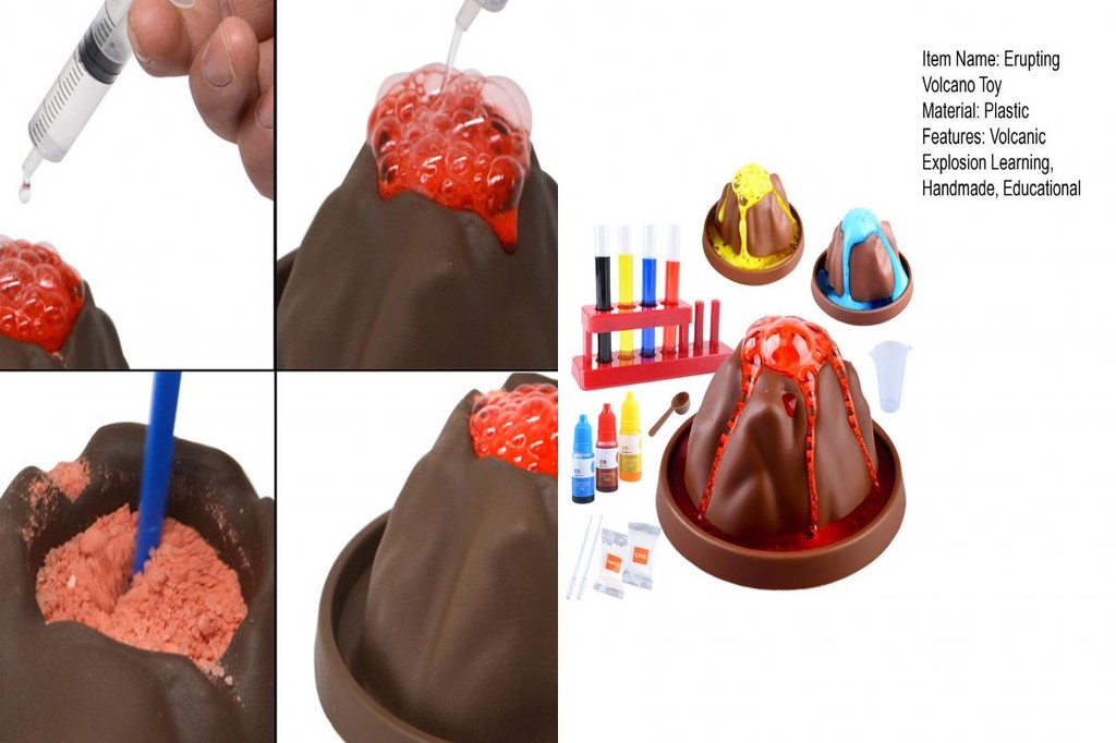 [Ready stock] Kids Volcano Eruption Kit Kids Volcano Erupting Set Fun ...