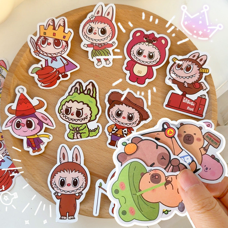 1/2/3Sets Cartoon Stickers Set - DIY Scrapbooking Laptop Stickers ...