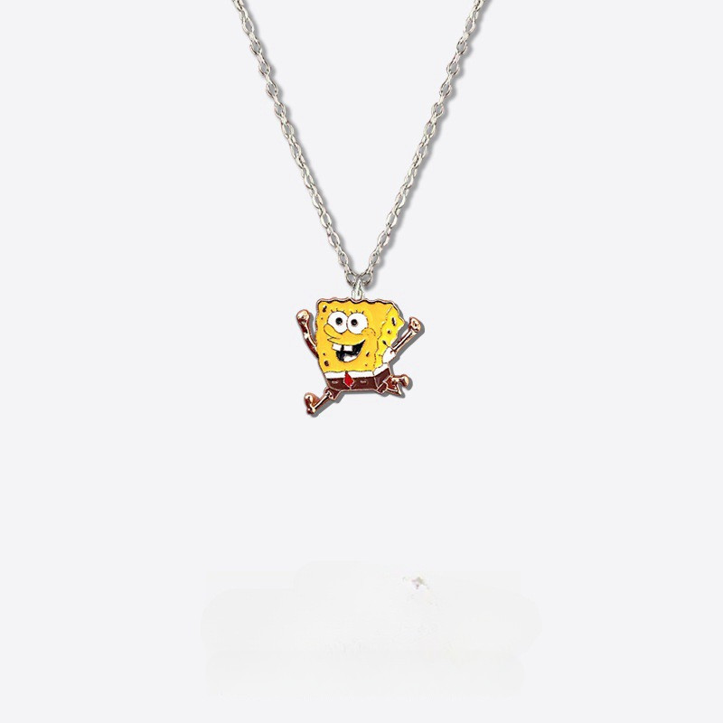 Cartoon Ultraman Necklace Cute SpongeBob SquarePants Necklace Sweet ...