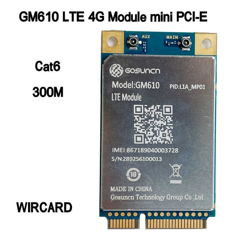 GM610 WIRCARD LTE Module mini PCI-E 4G Card FDD-LTE TDD-LTE LTE-A Cat6 ...