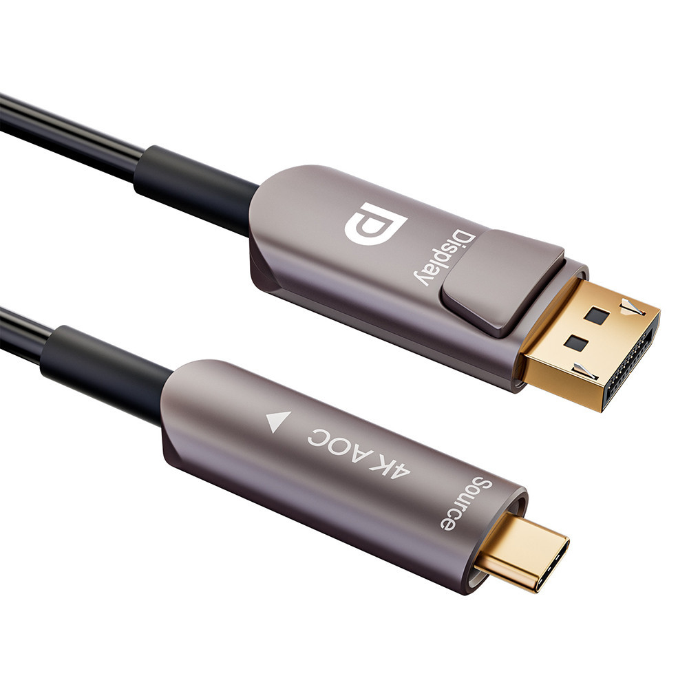 10m 15m Type C To DP Cable Fiber Optic Cable HDR 4K 60Hz USB C Male To ...