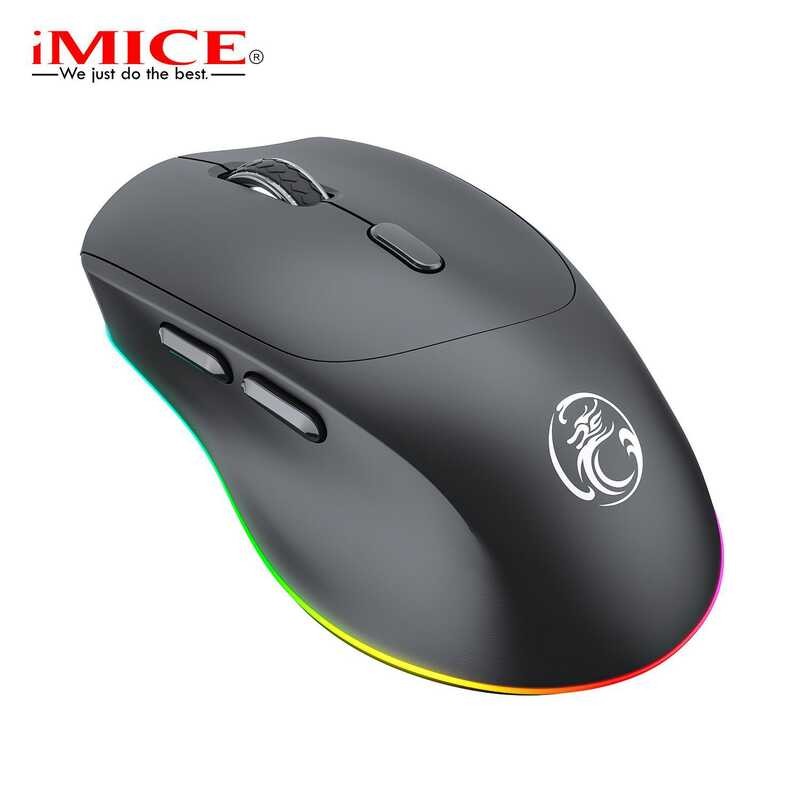 IMICE 2 ☆ Direct Bluetooth Dual-Mode Rechargeable Mute 6-Key Wireless Gaming Mouse Type-C ...