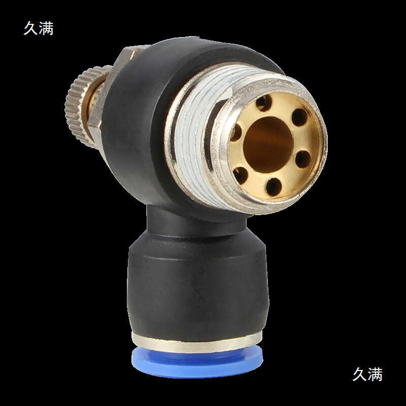 Pneumatic Cylinder Speed Control One-Way Flow Limiting Throttle Valve Sl4-M5/6-01/8-02/10/12-03 ...