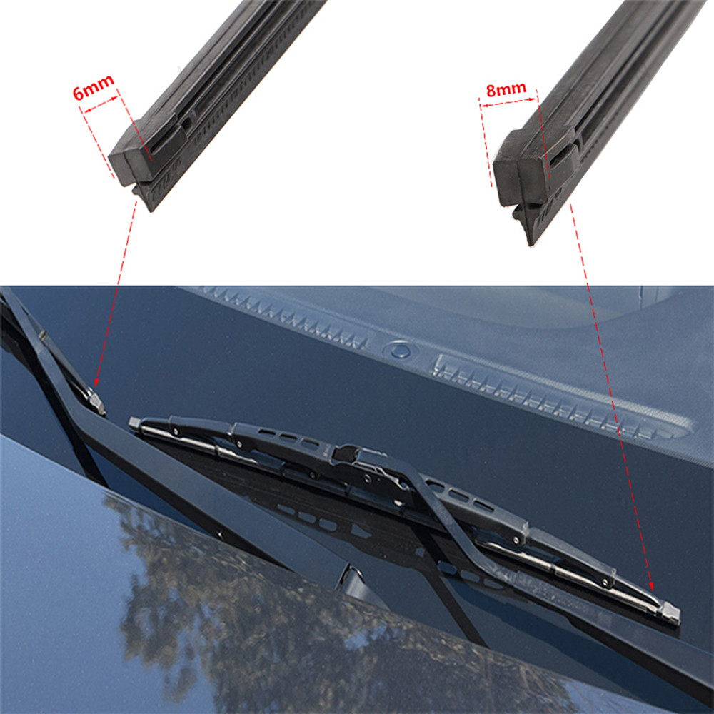 1 Set Car Wiper Refill Rubber Strip 16" 24" For Hyundai Reina 2019 2020 Wipers Blade Accessories ...