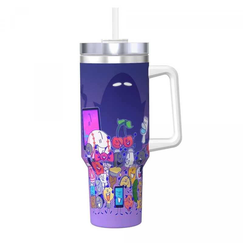 9B BFDI Inanimate Insanity All Characters Stainless Steel Tumbler ...