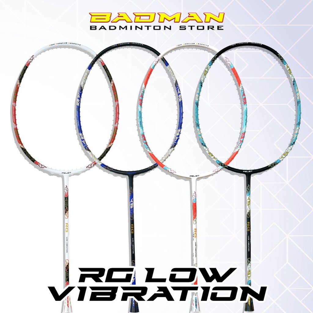 FELET RACKET RG LOW VIBRATION 4U 82gram Badminton Racket by FLEET ...