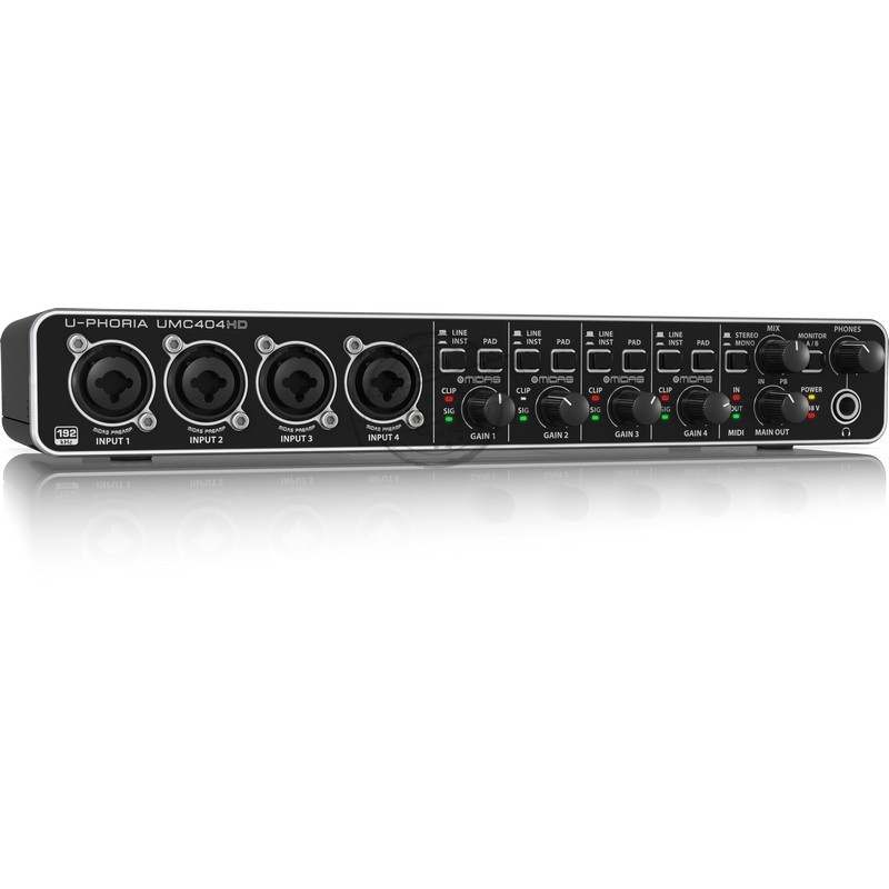 Behringer UMC404HD Audio Interface Sound Card Electric Guitar Live ...