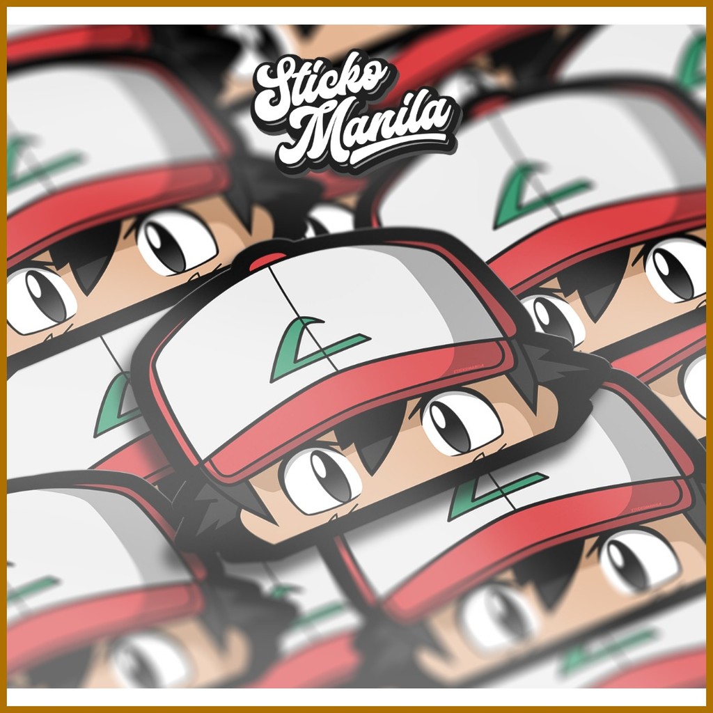 Sticko Manila : Pokemon - Ash Ketchum (Peeker) | Shopee Philippines