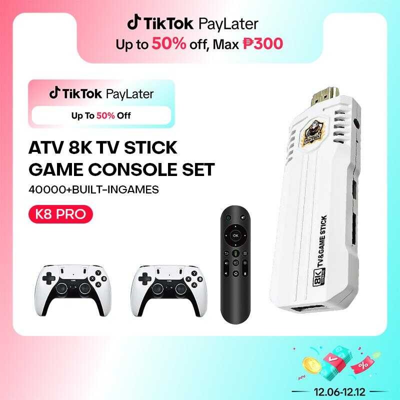 Smartifact MXQ Pro K8 PRO 4K Smart Game Stick TV Stick+ Console Set ...