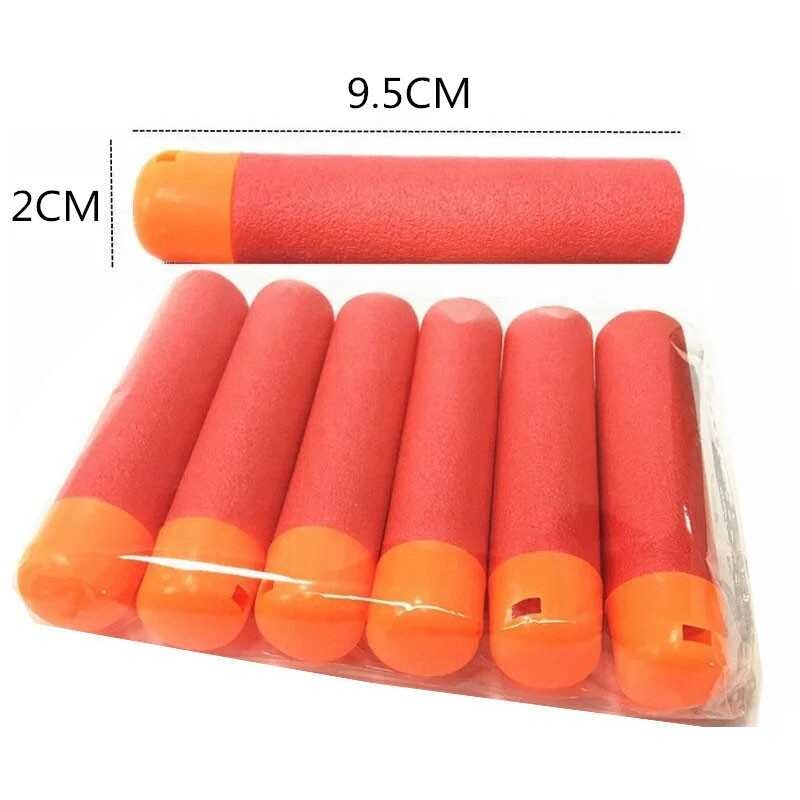 F67 30Pcs Nerf 9.5Cm Red Sniper Rifle Foam Refill Darts Big Hole Head ...