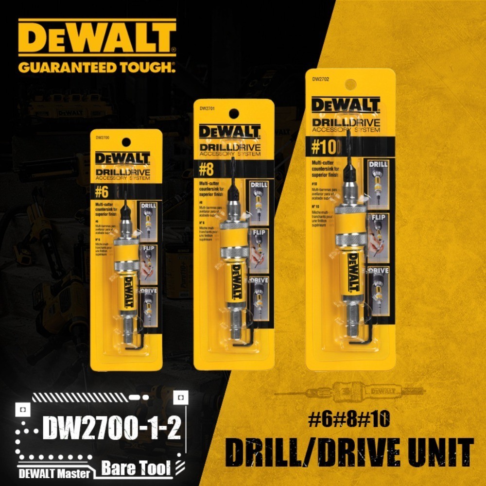 DEWALT #6#8#10 Drill/Drive Unit DW2700 DW2701 DW2702 6MM 8MM 10MM Wood ...
