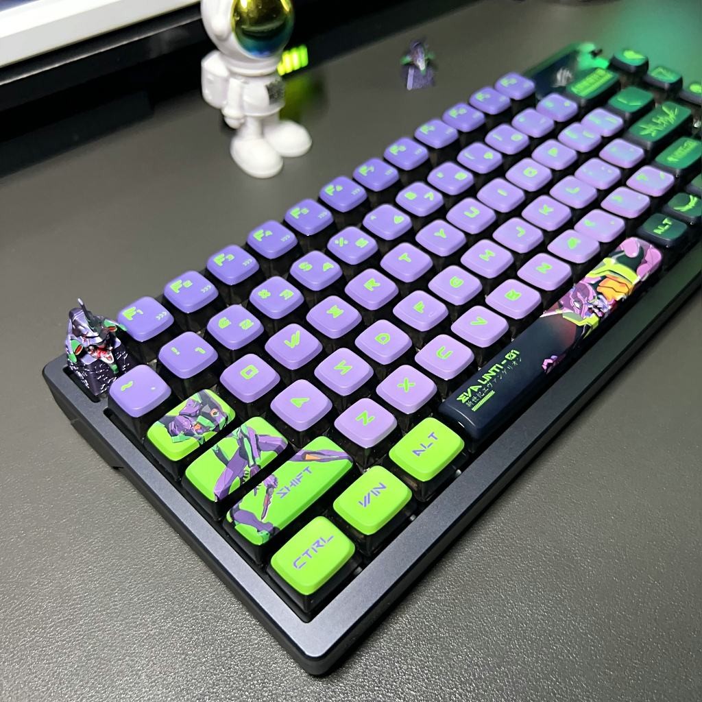 New Theme Keycaps, Personalized Keycaps, EVA Series Four-sided Side See ...