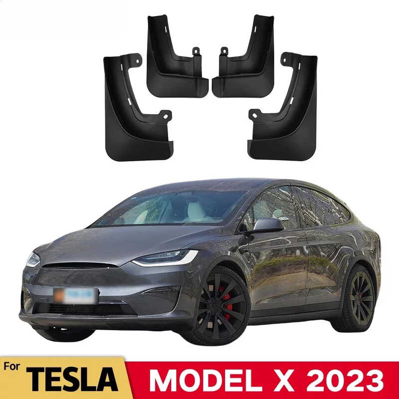 Mudflaps 2 ☆ Para Sa Telsa MODEL X 2023 2024 Mudguards Mud Flaps Splash ...