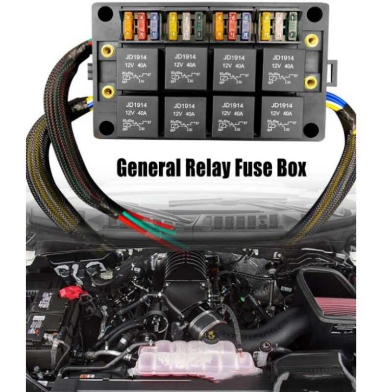 Vehicle and vessel electrical central control box, 8-way relay, 12 way ...