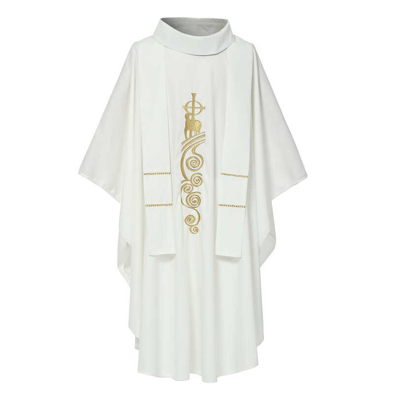 Kostum Ng Catholic Priest Chasuble Church Soutane Papa Pastor Mass ...