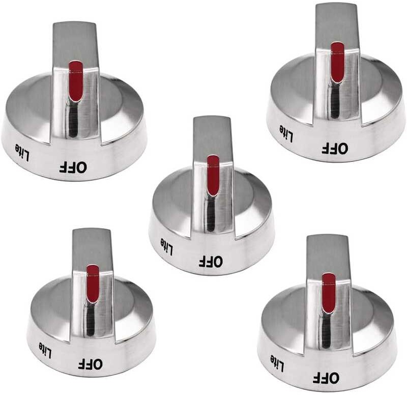 DG94-01713A 5-piece DG94-01712A gas stove control dial knob suitable ...