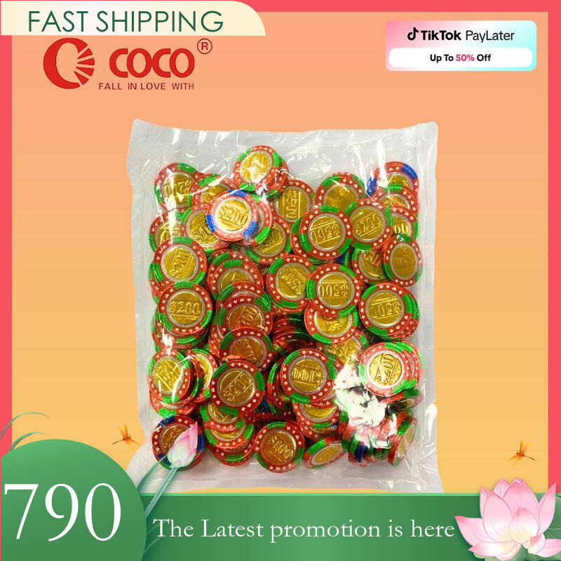 COCO Chocolate Coins Unpack 1Kg |Circle/Golden/Casino Style|For LUZON ...
