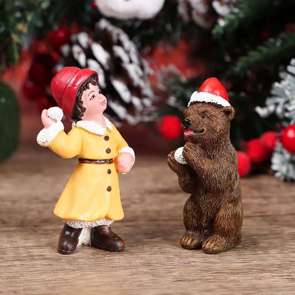 Miniatures Christmas Figs Xmas Tree Santa Claus Snowmen Bear Micro ...
