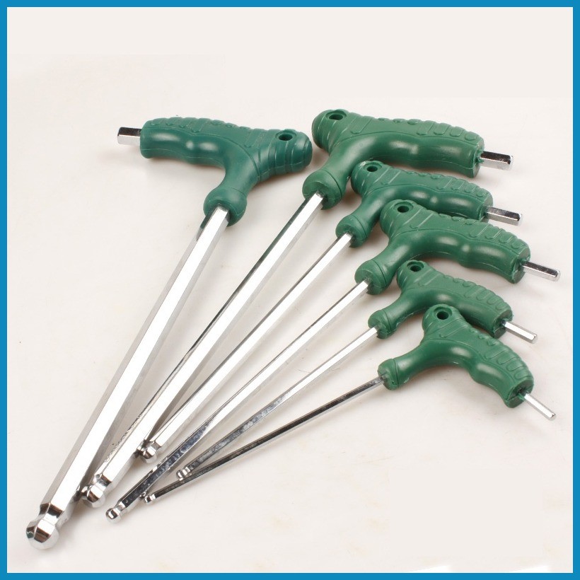 1Pcs Yonk T Handle Hexagonal Allen Key (S2) Ball End (2mm to 6mm ...