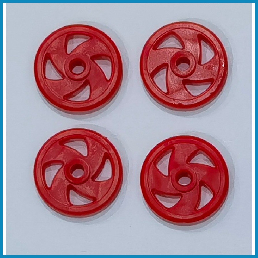 Mini 4wd 19mm plastic rollers aero 4 spoke and 3 spoke type 4pcs per pack KD project | Shopee ...