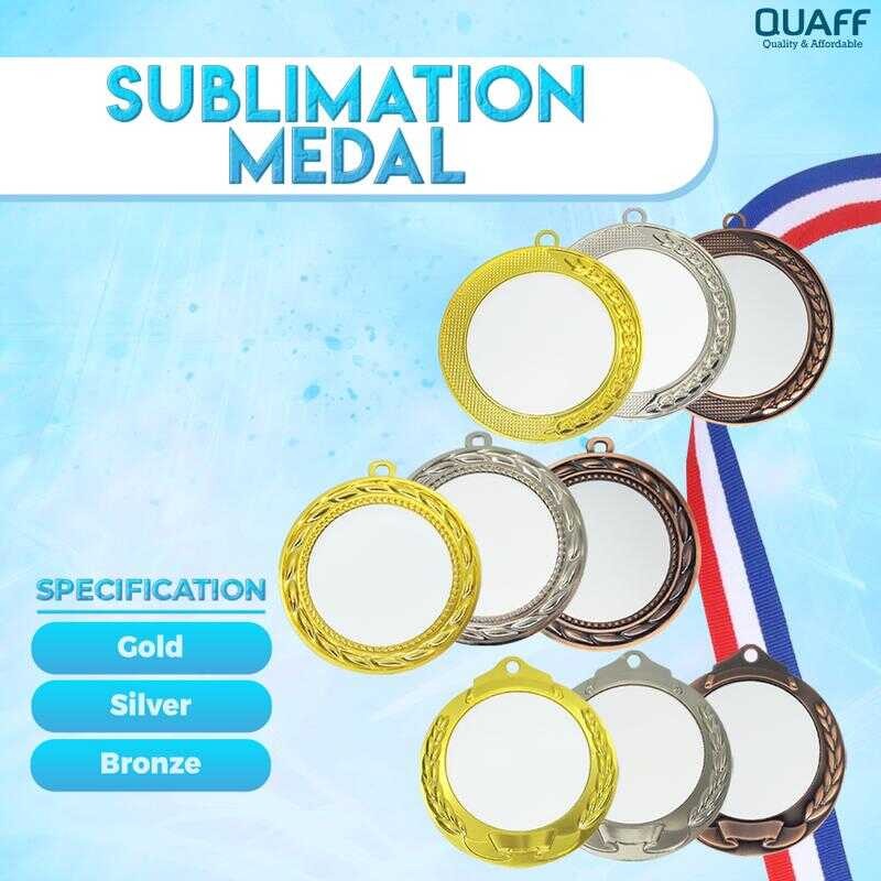 SUBLIMATION PRINTABLE MEDAL GOLD / SIER BRONZE | Shopee Philippines
