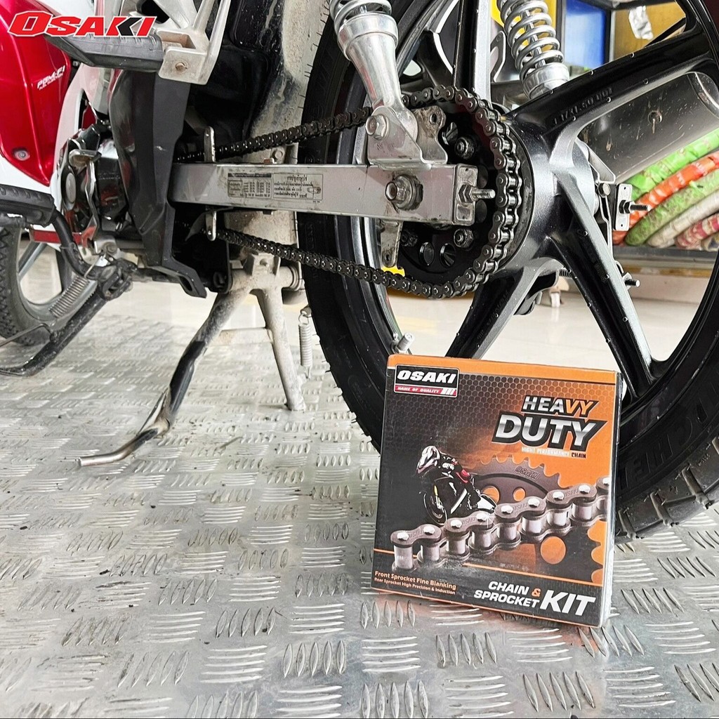OSAKI (428H) Heavy Duty Chain-Ster PG-1 Size 13T-40T-112L YAMAHA PG1 ...