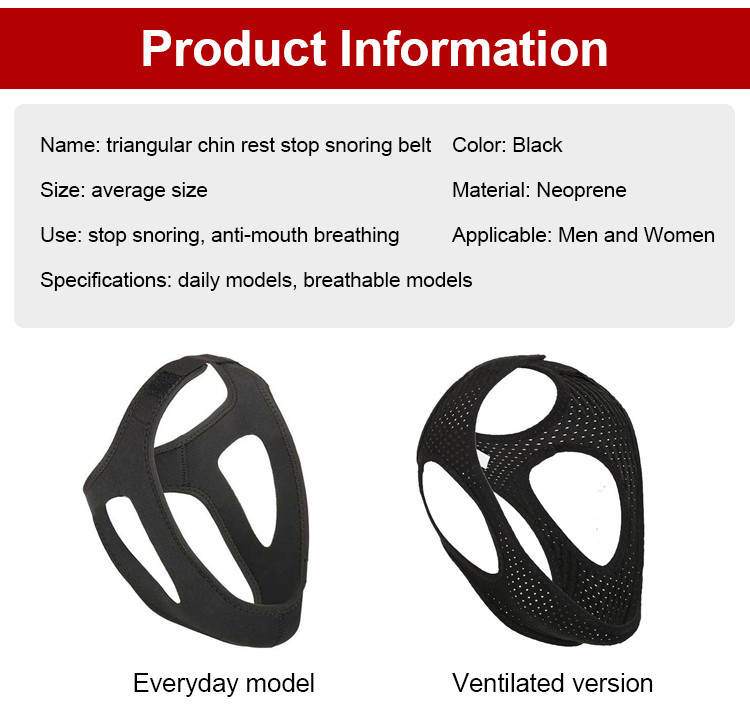 【Anti-Snoring/ Correct Chin Dislocation】Triangle Chin Strap to Stop ...